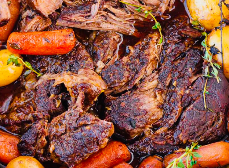 Pot roast beef chuck with roasted Vegetable – Royal Platter