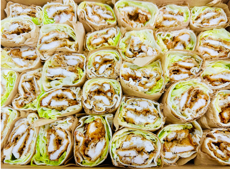 Chicken Schnitzel Wrap – Royal Platter