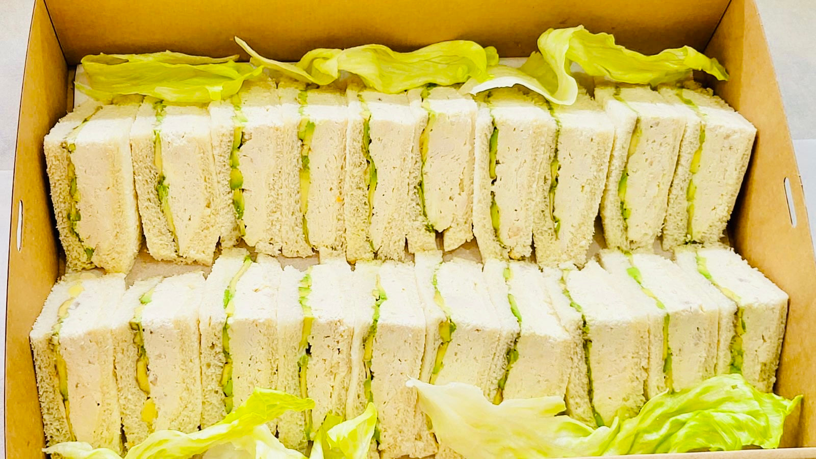 White bread Finger sandwich box – Royal Platter